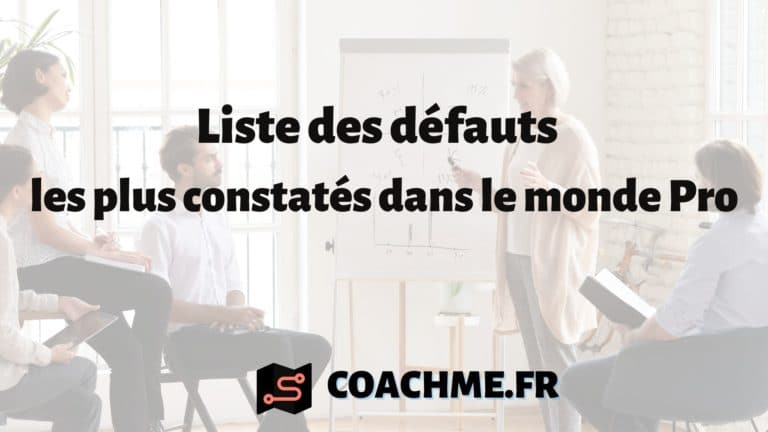 Liste de 46 défauts les plus constatés dans le monde Pro
