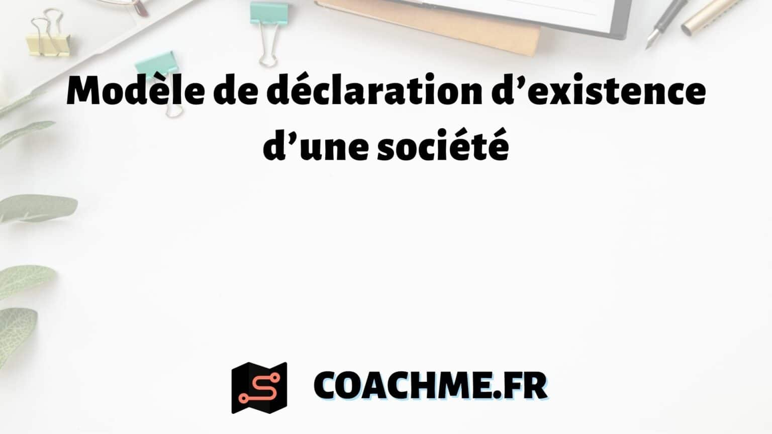Formulaire Déclaration D’Existence – EOXPNU